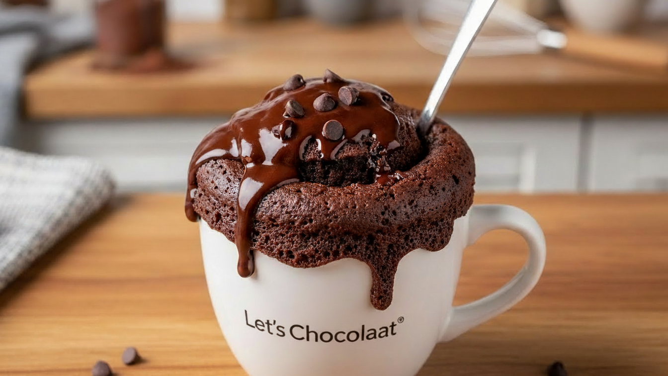 Con Let’s Chocolaat prepara un postre Mug Cake en 5 minutos - Letschocolaat
